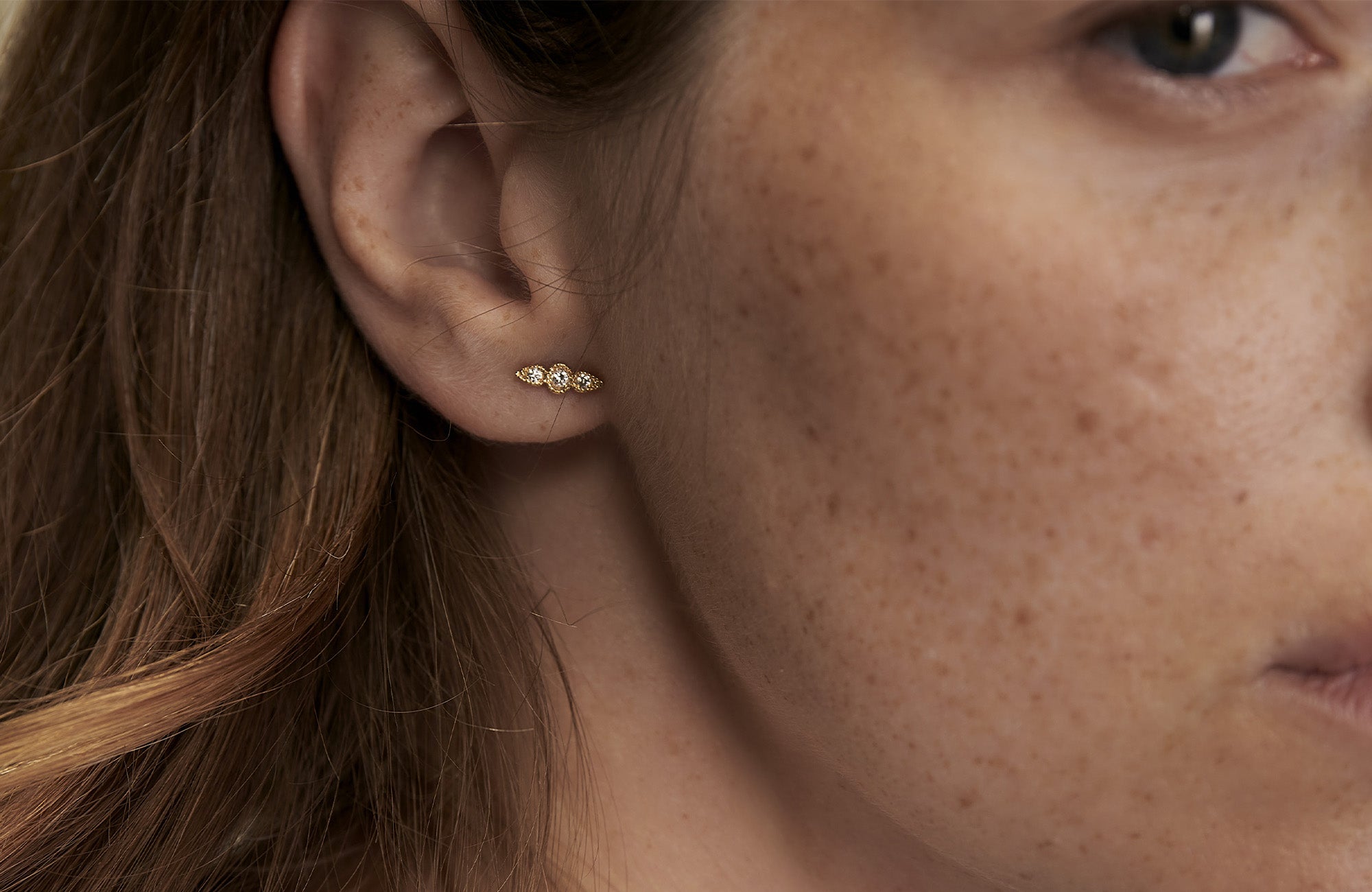 18-karat gold or Silver earrings