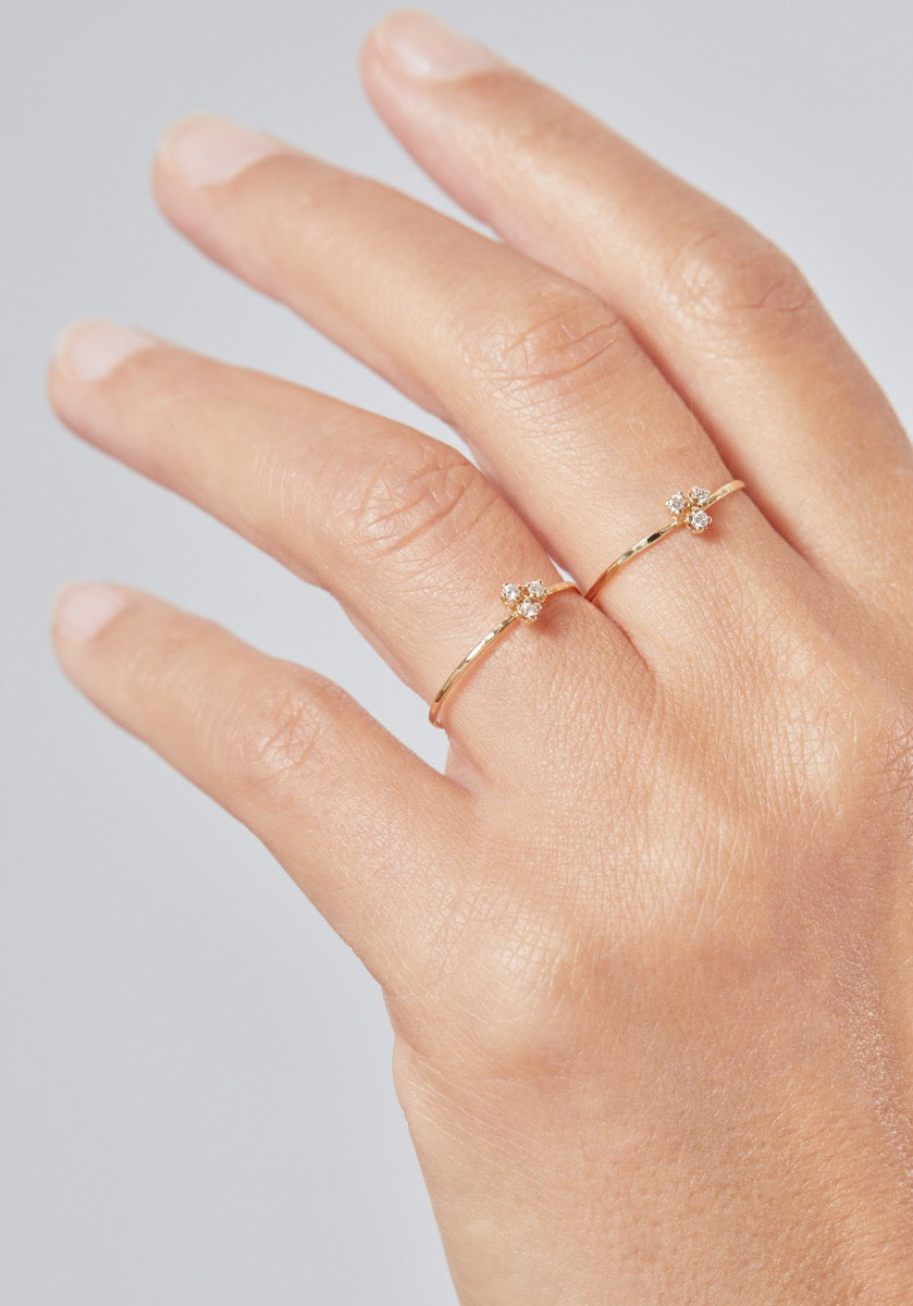 OLYMPE SERTIS RING THREE DIAMONDS | Monsieur Paris